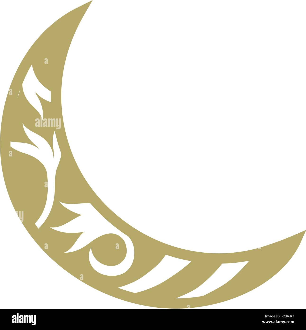 crescent moon logo Stock Vector Image & Art - Alamy