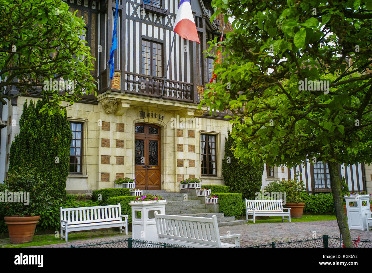 Deauville Townhall, Calvados, Normandy, France Stock Photo - Alamy