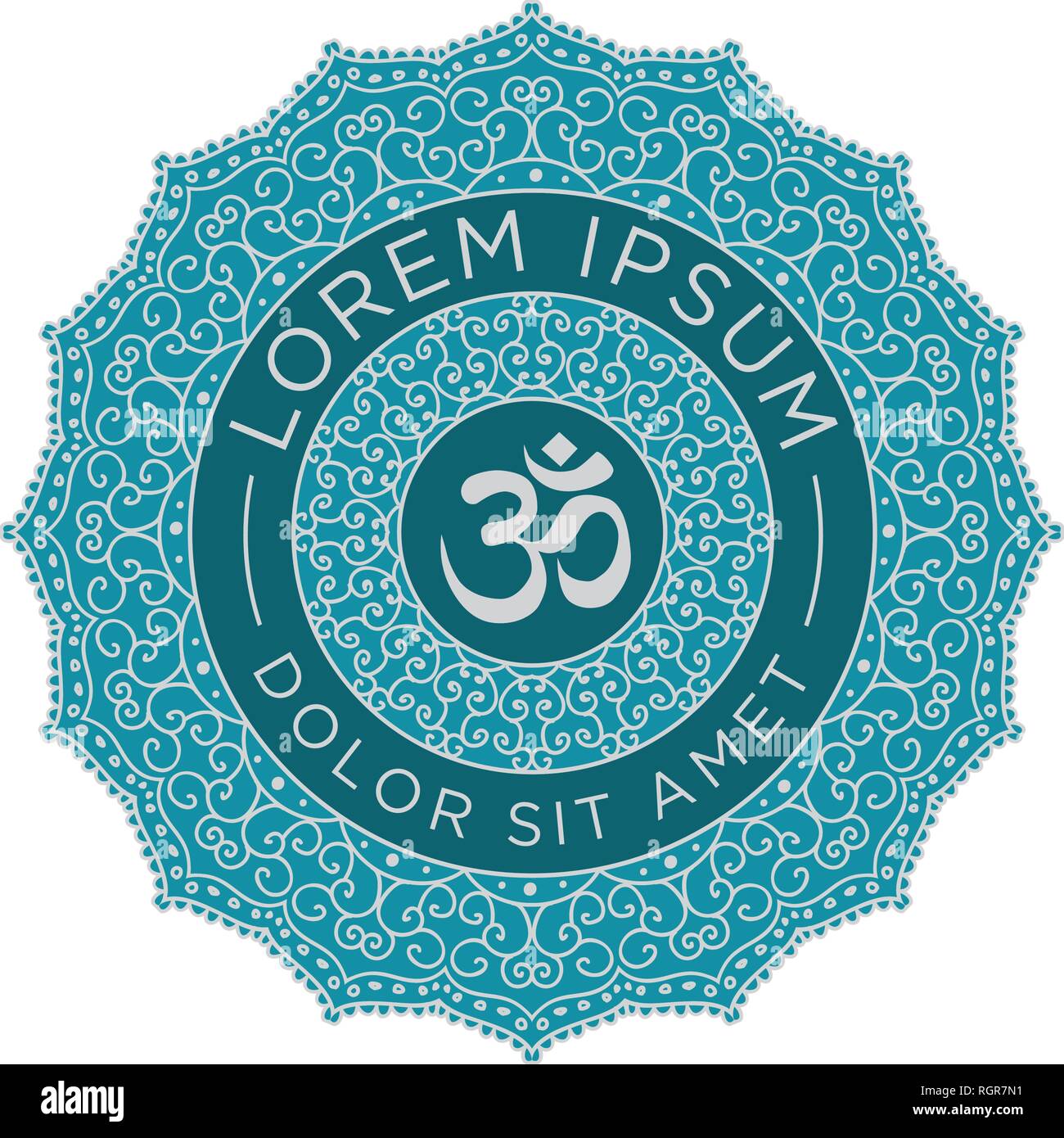 Mandala. Circular figure representing the universe in Hindu and ...