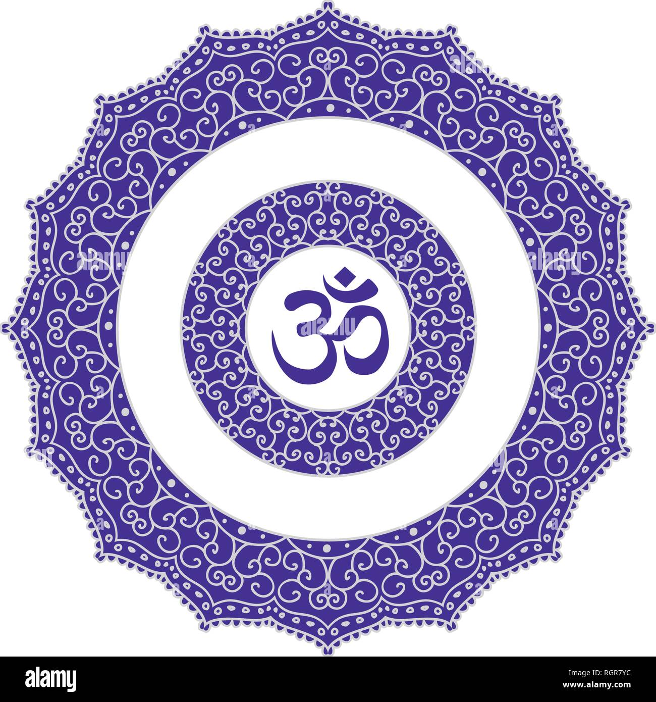 Mandala. Circular figure representing the universe in Hindu and ...