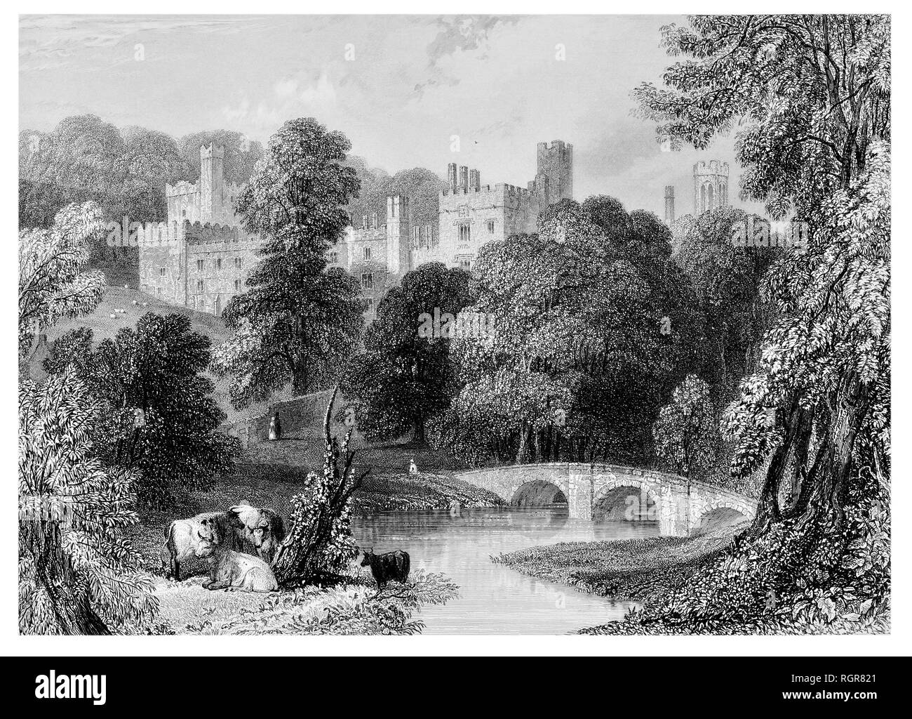 Haddon hall Black and White Stock Photos & Images - Alamy