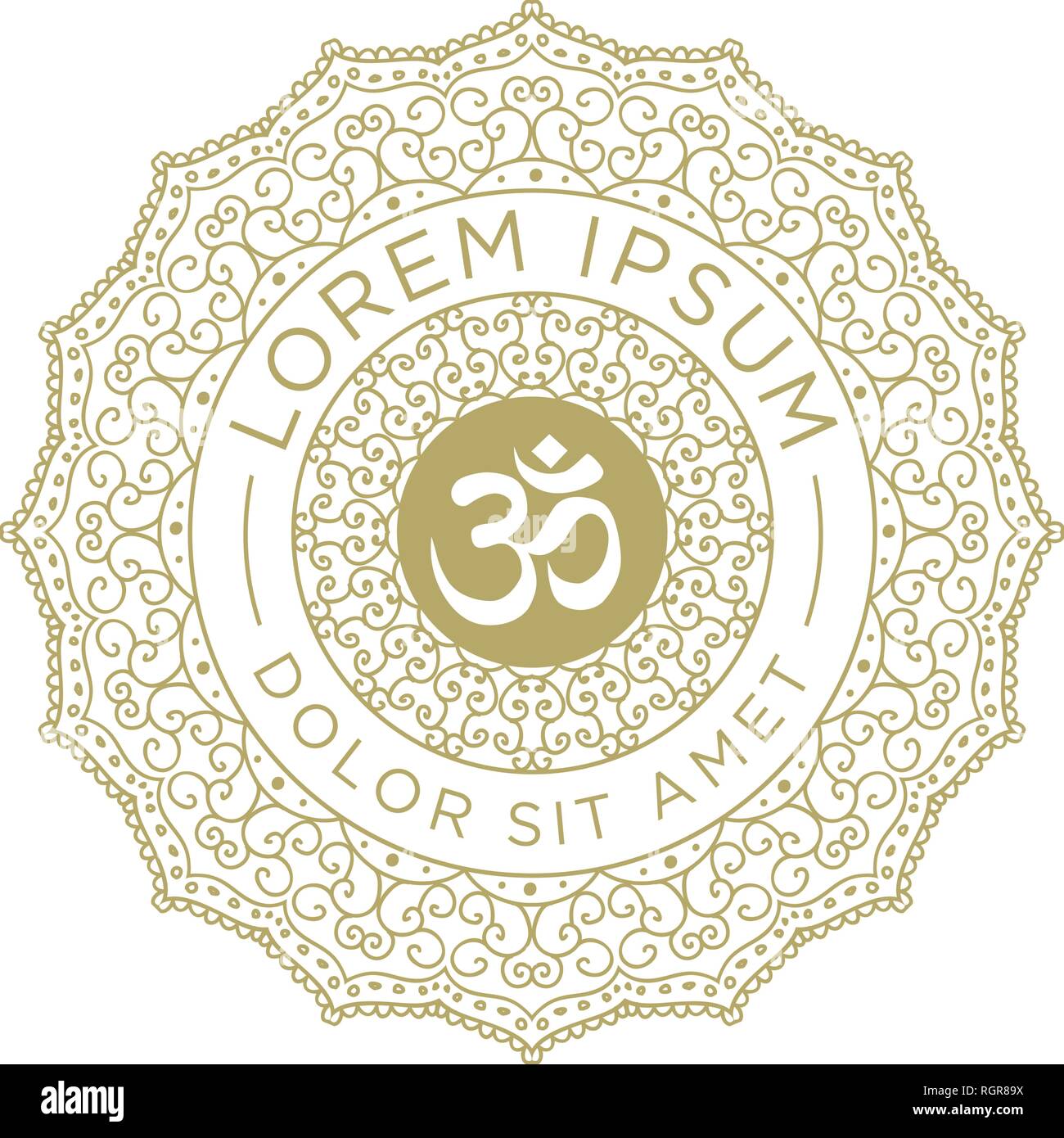 Mandala. Circular figure representing the universe in Hindu and ...