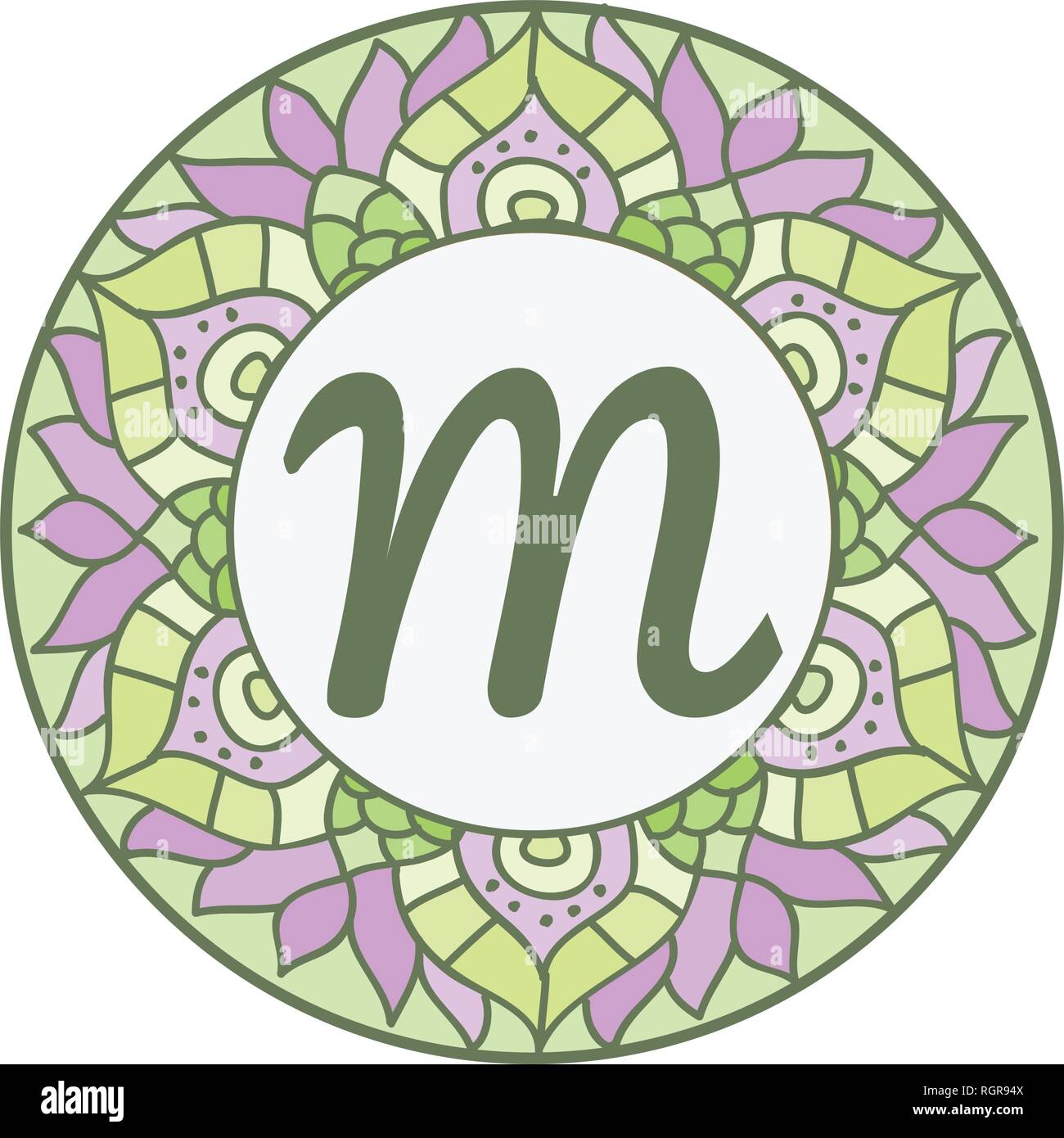 Mandala. Circular figure representing the universe in Hindu and ...