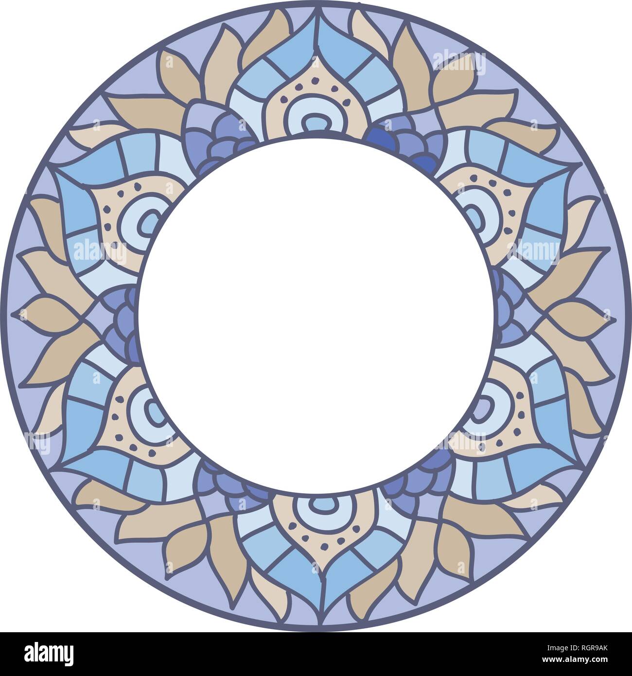 Mandala. Circular figure representing the universe in Hindu and ...