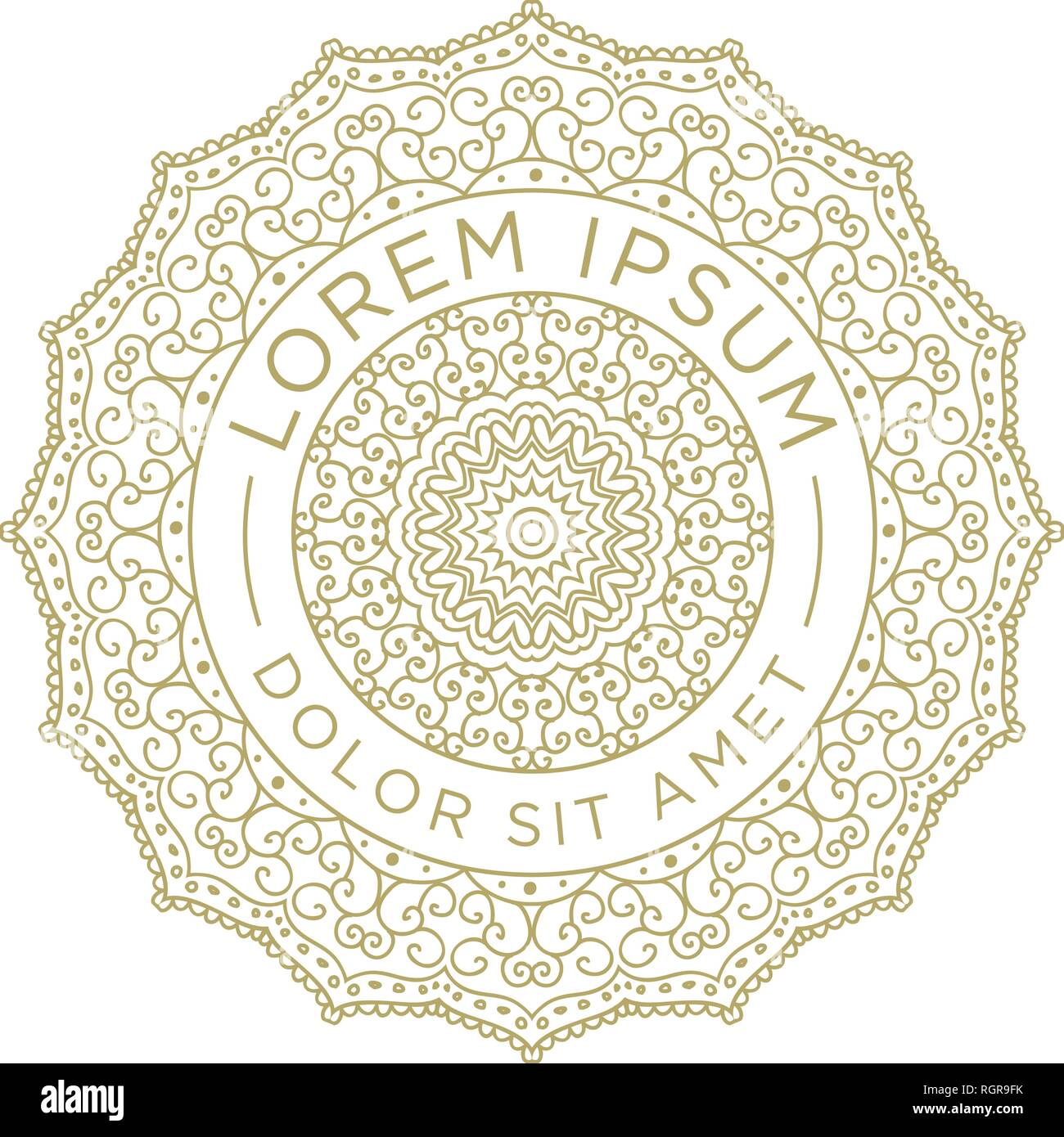 Mandala. Circular figure representing the universe in Hindu and ...