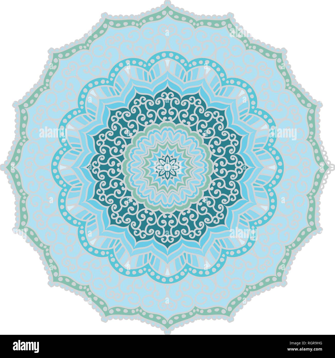 Mandala. Circular figure representing the universe in Hindu and ...