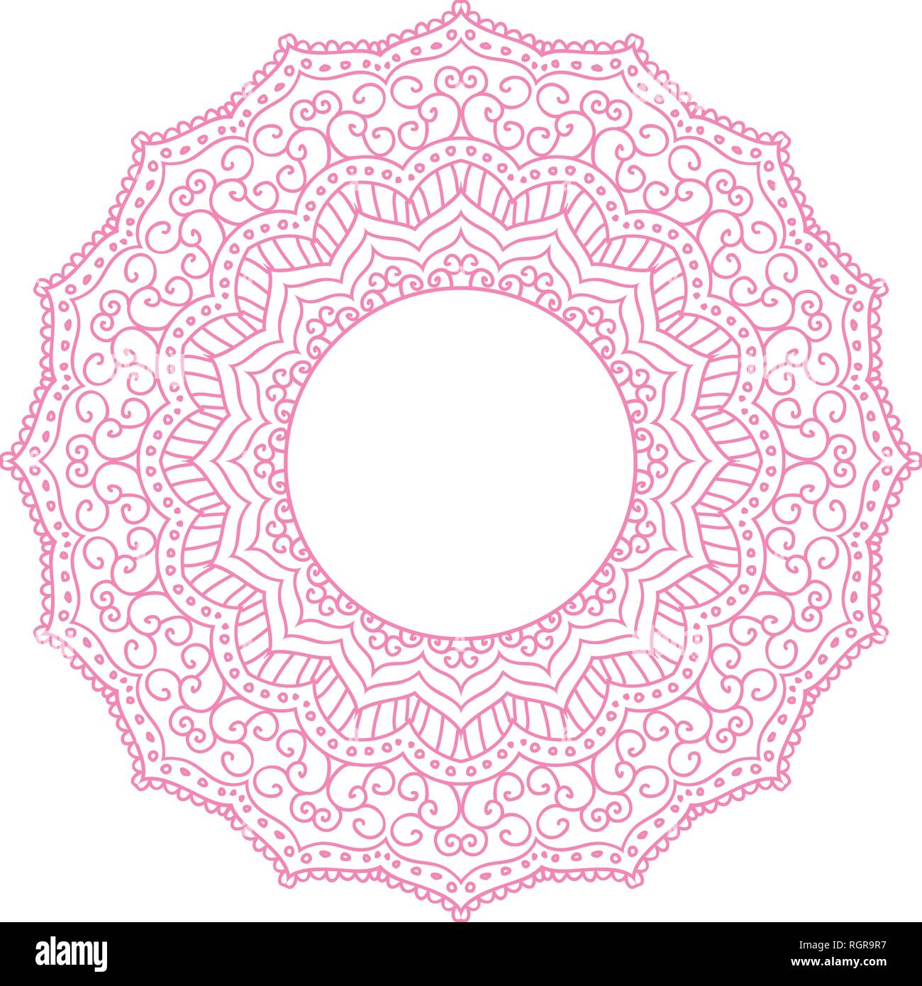 Mandala. Circular figure representing the universe in Hindu and ...