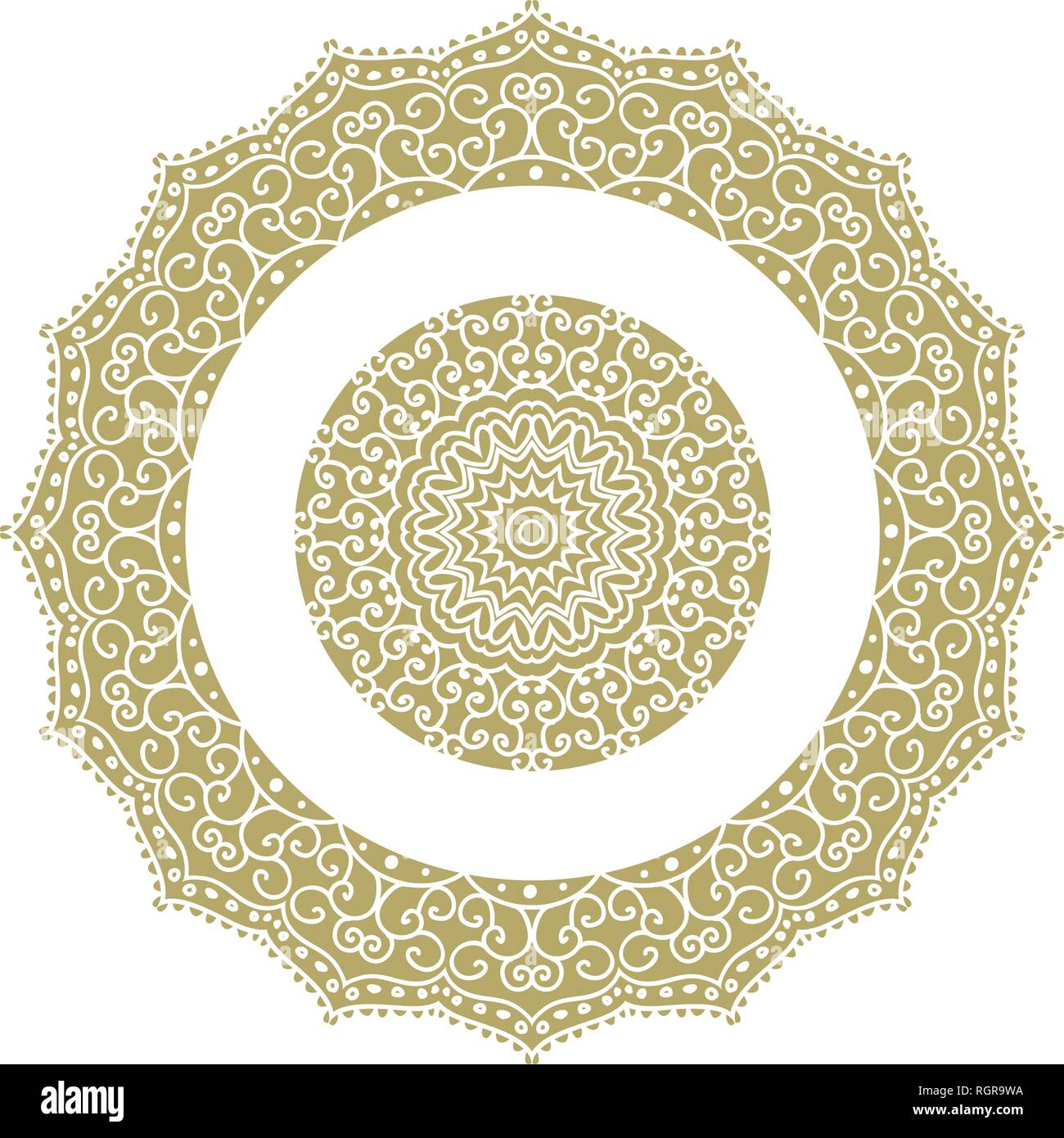 Mandala. Circular figure representing the universe in Hindu and ...