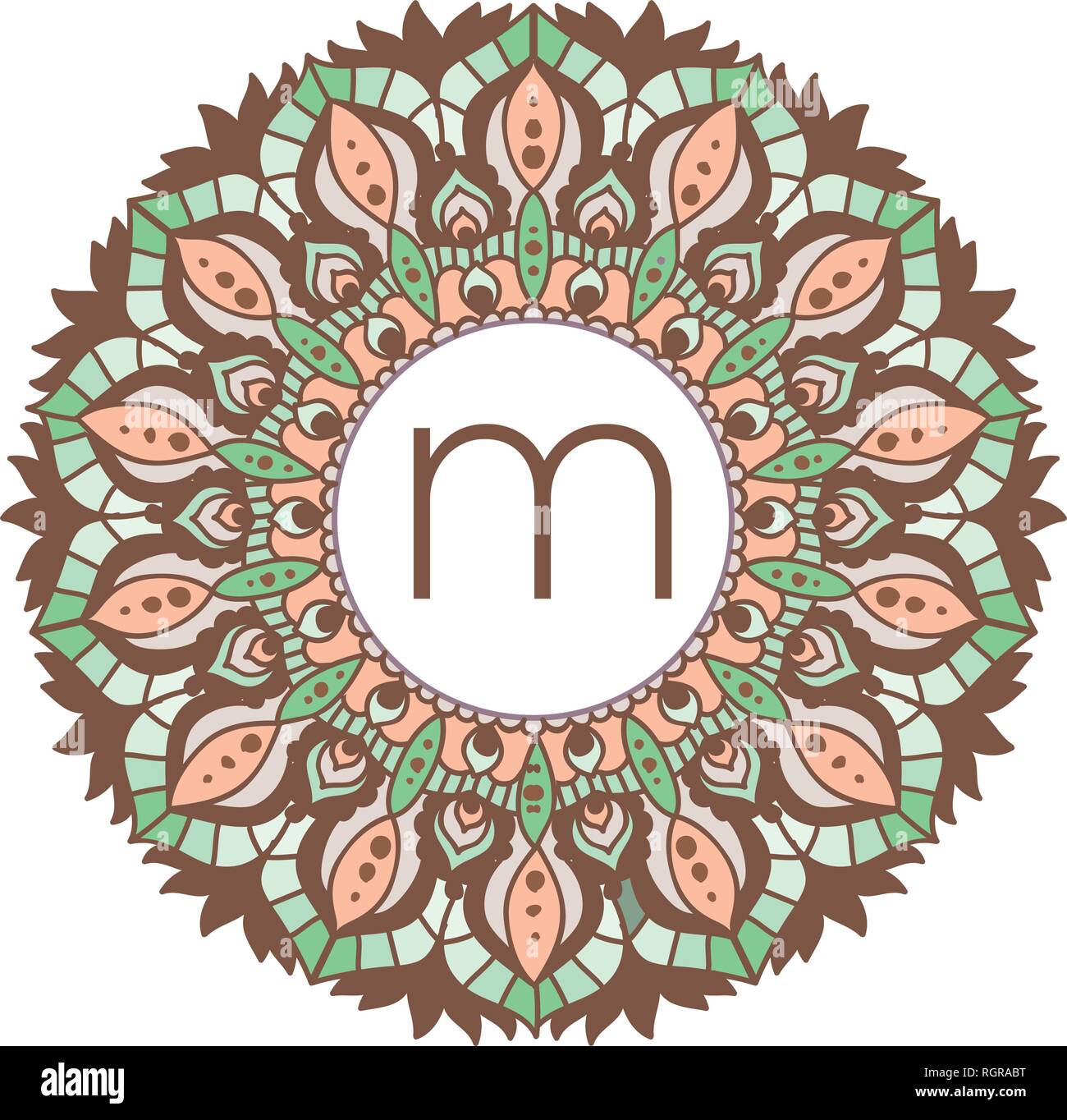 Mandala. Circular figure representing the universe in Hindu and ...