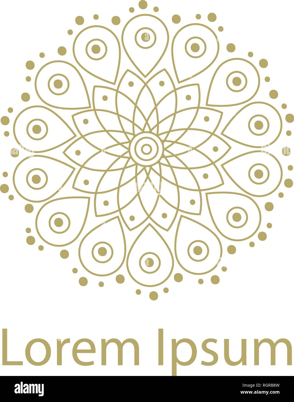 Mandala. Circular figure representing the universe in Hindu and ...