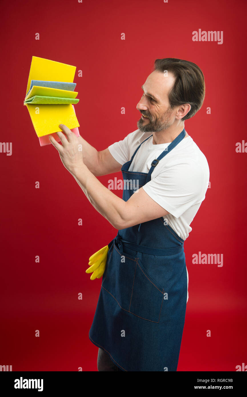 On guard of cleanliness and order. Cleaning service and household duty ...