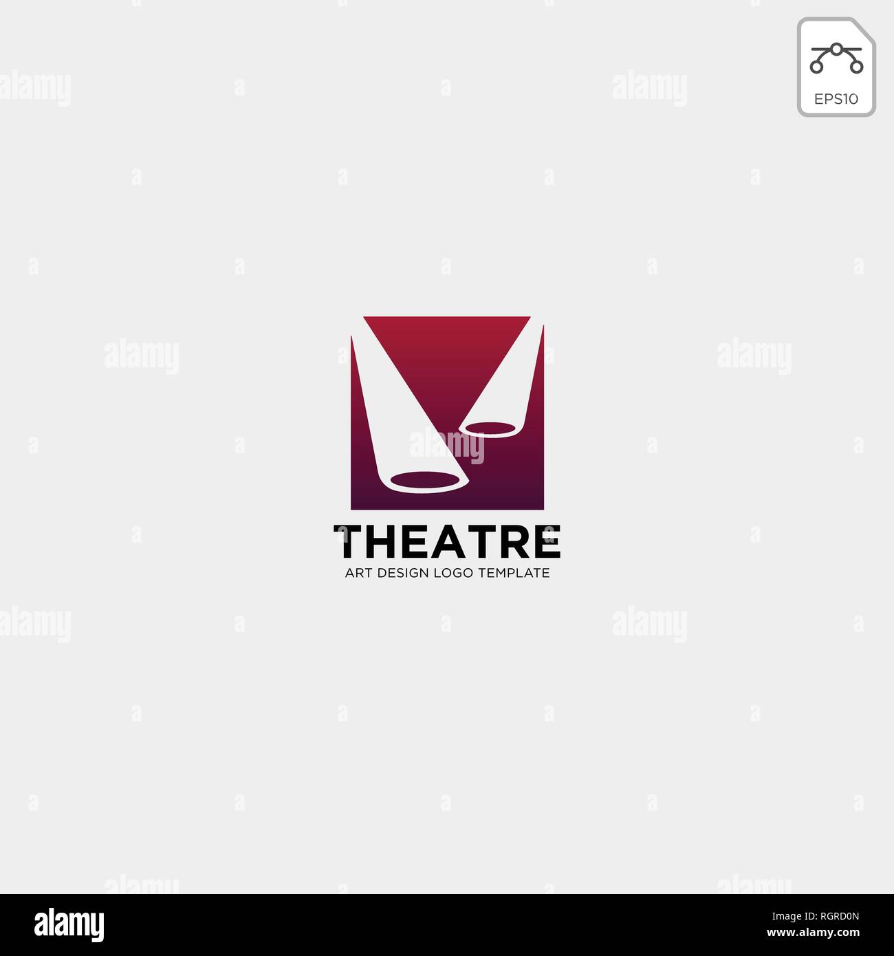 theater mask actor logo template vector icon element - vector Stock ...
