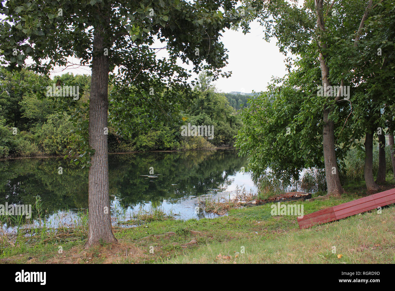 Lake of Agra Edessa Greece Europe Stock Photo - Alamy