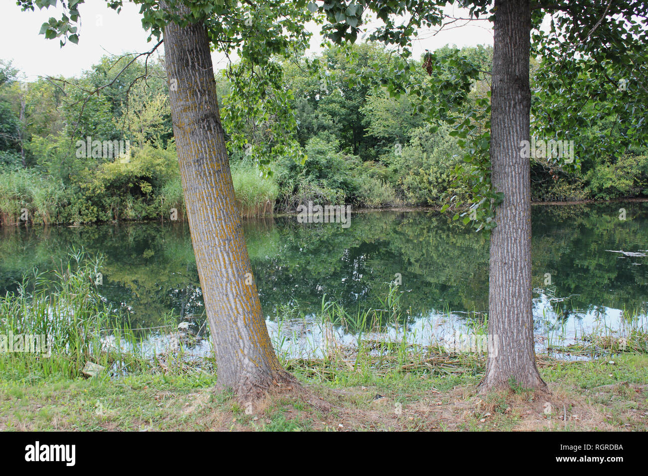 Lake of Agra Edessa Greece Europe Stock Photo - Alamy