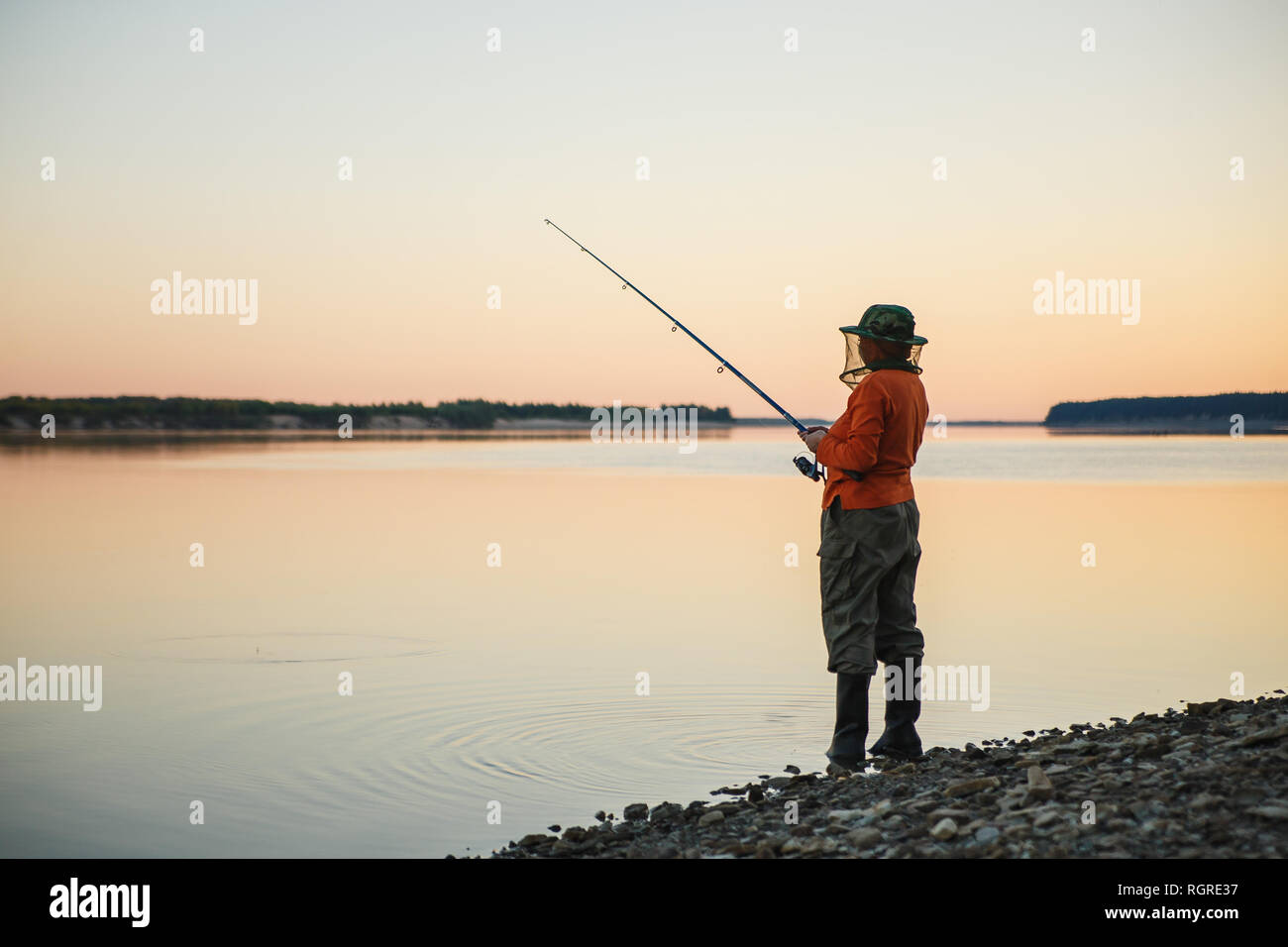 Mosquito net fishing hi-res stock photography and images - Alamy