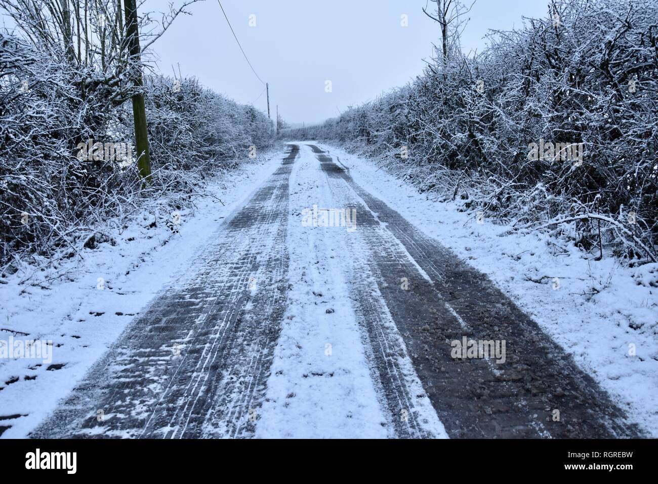British weather snow hi-res stock photography and images - Alamy