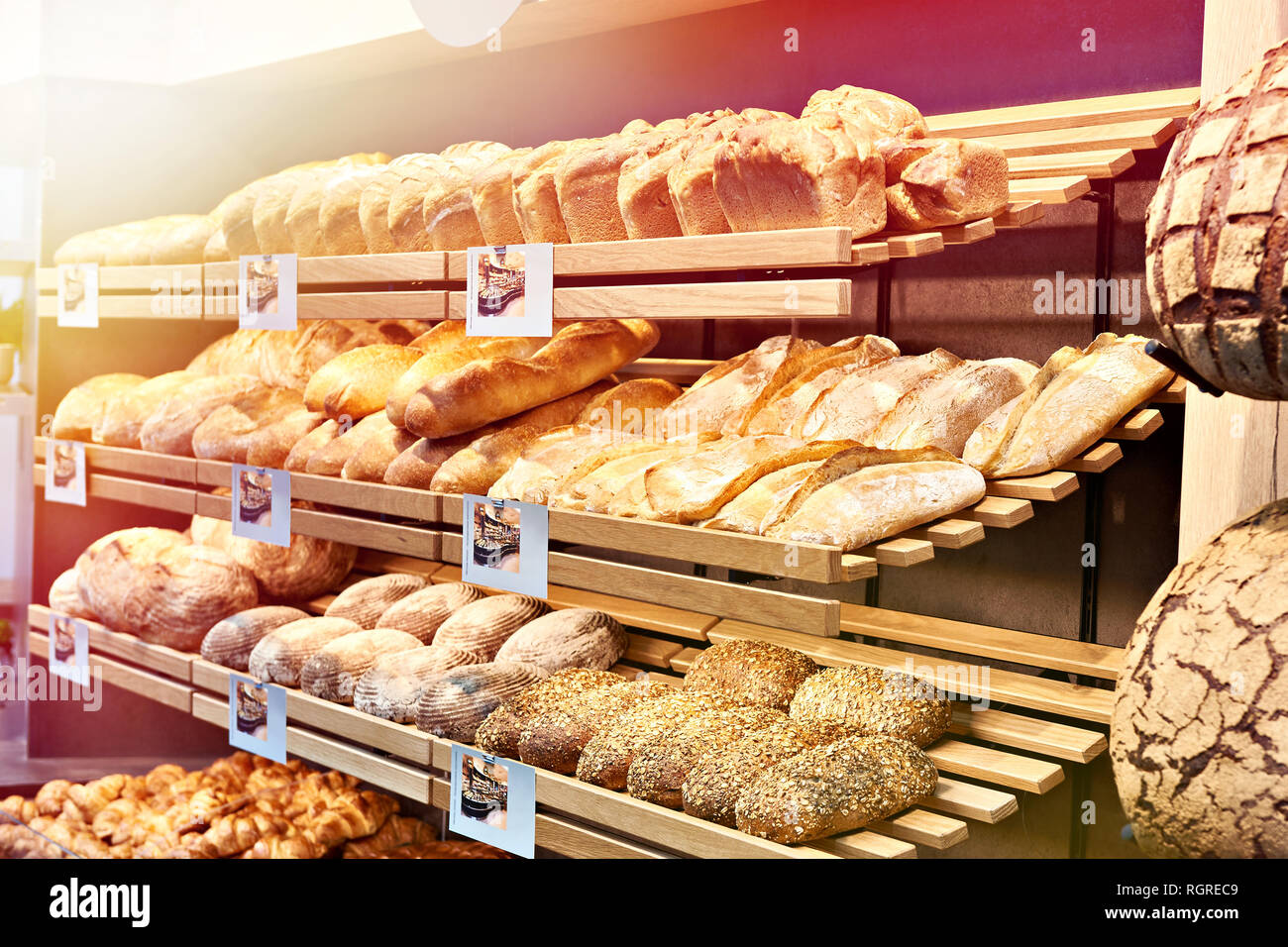 Croissants on the shelves hi-res stock photography and images - Alamy