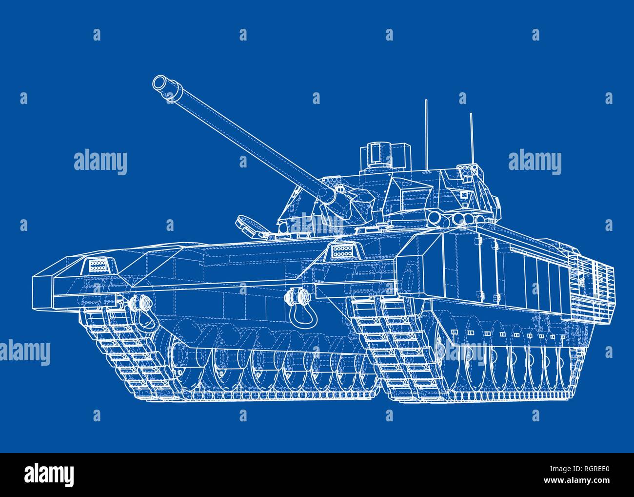 Artillery blueprint Stock Vector Images - Alamy