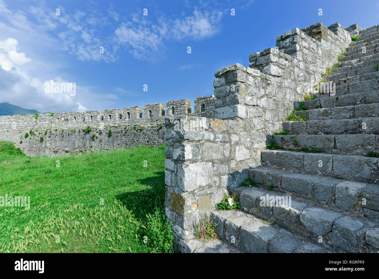 Rozafa Castle, Inner Courtyard, Shkodra, Albania Stock Photo - Alamy