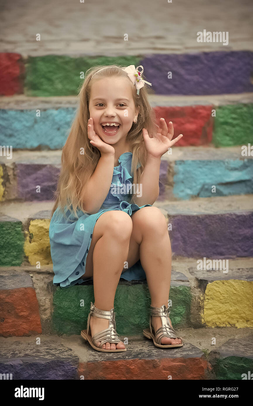 small happy baby girl or cute child with adorable smiling face and bow ... small happy baby girl or cute child with adorable smiling face and bow ...