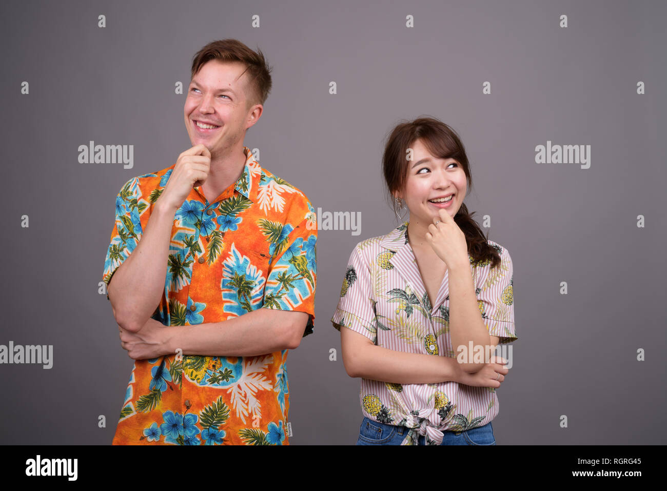Asian couple tourist hi-res stock photography and images - Alamy