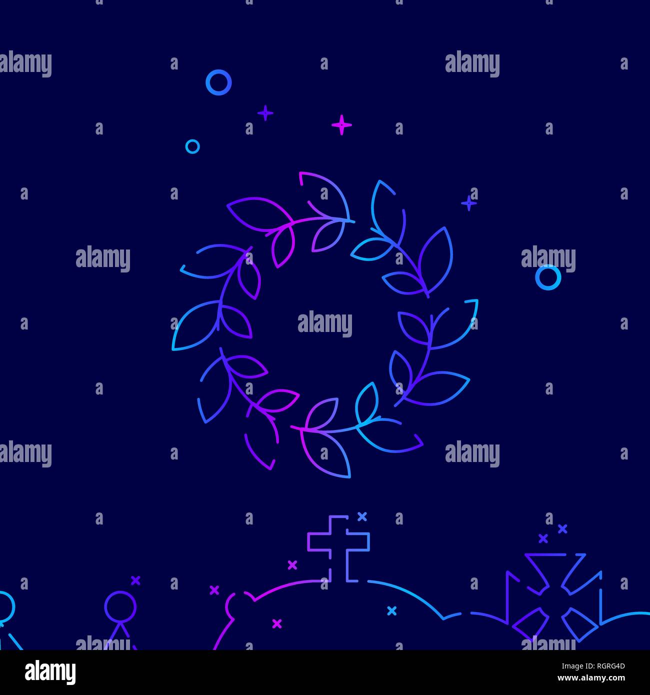 Caesar laurel wreath Stock Vector Images - Alamy