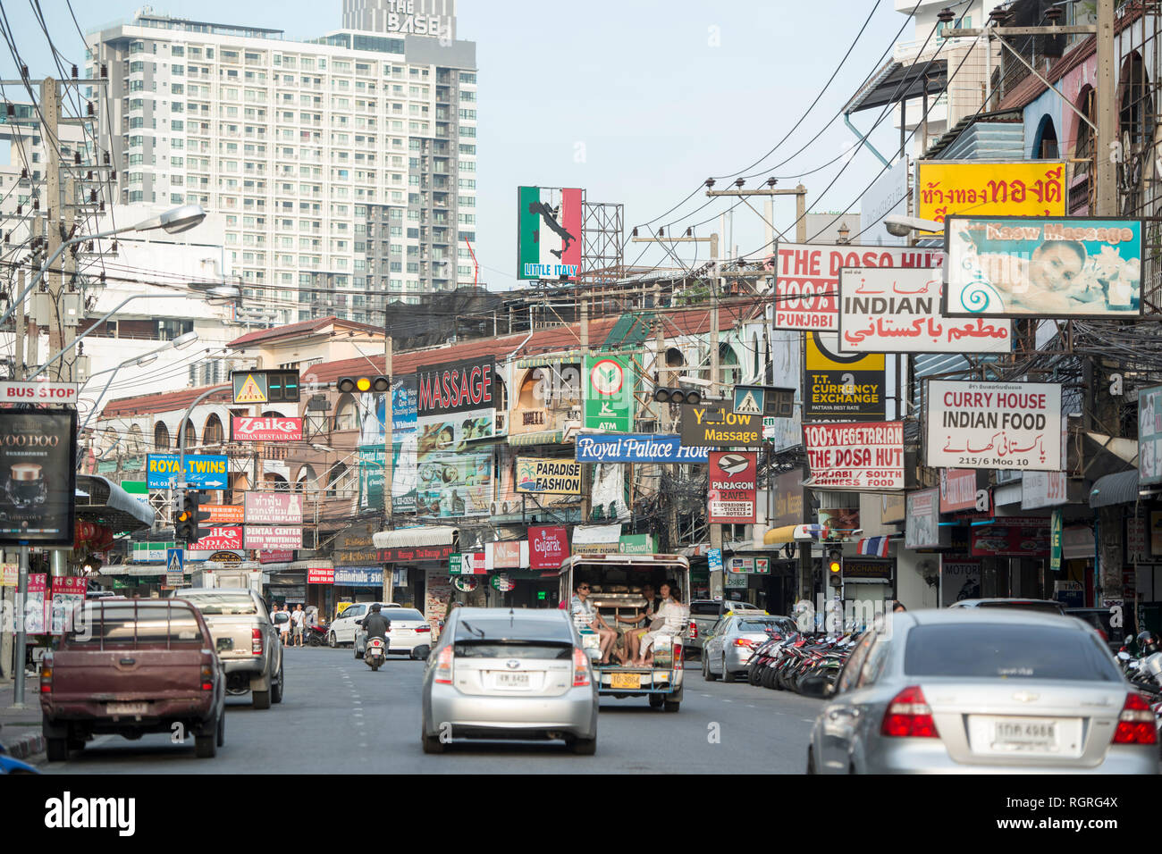 the second road in the city of Pattaya in the Provinz Chonburi in ...