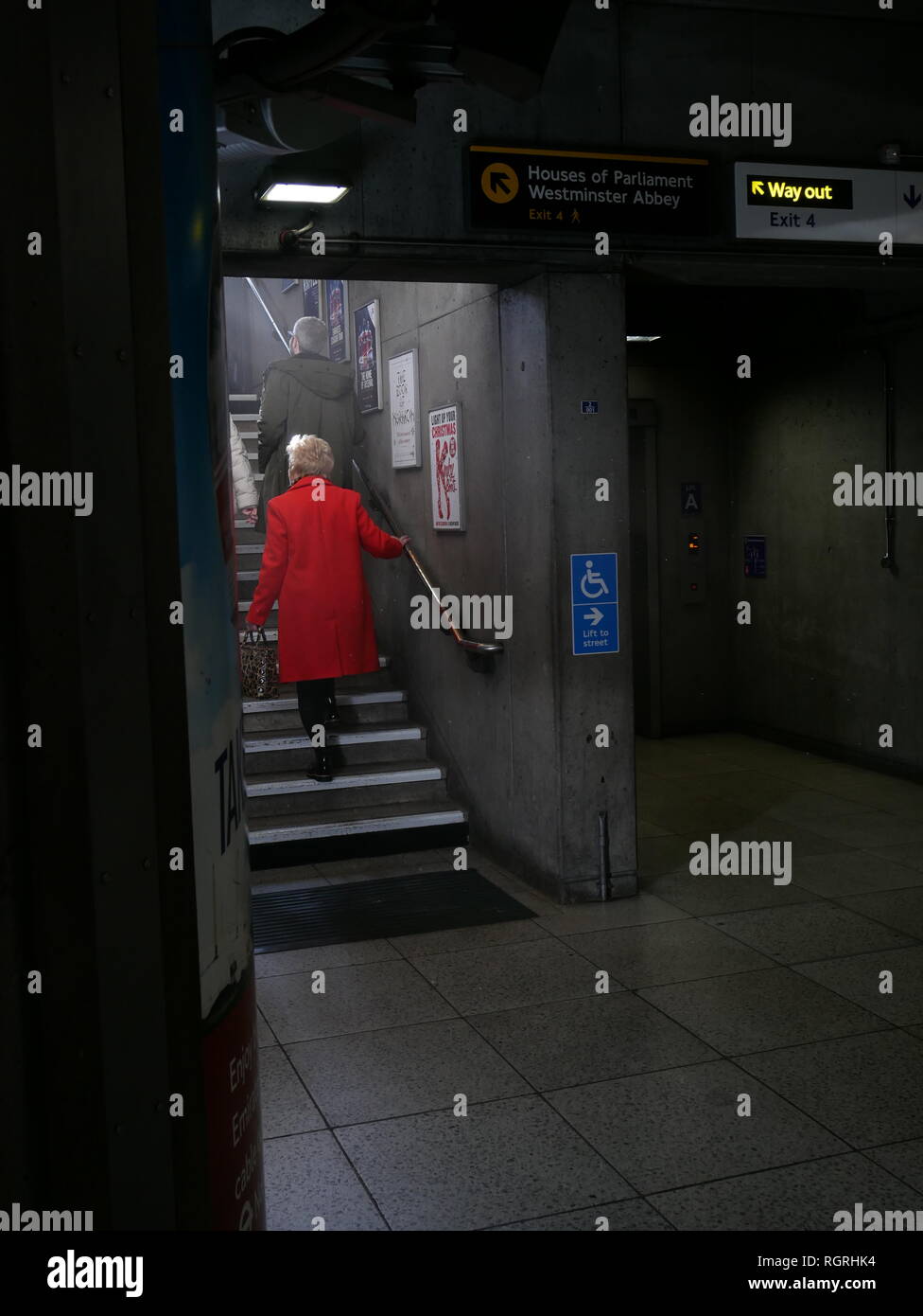 London underground stairs hi-res stock photography and images - Alamy