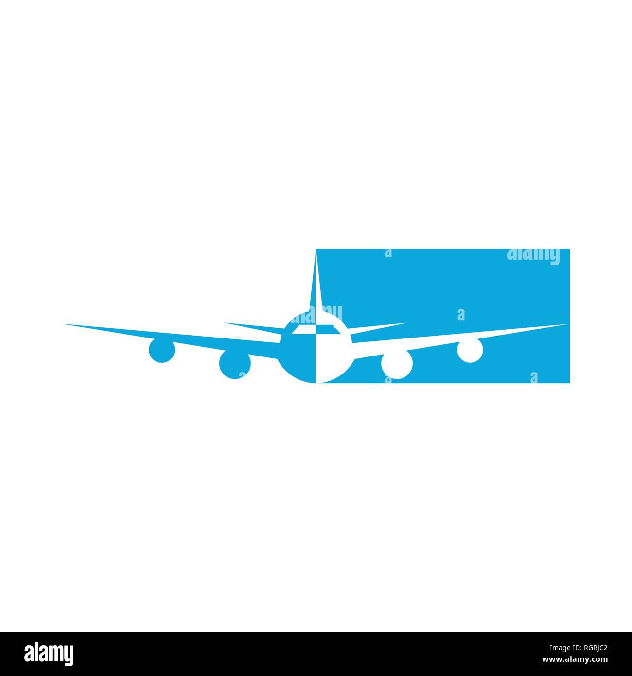 airplane graphic logo vector, isolated on white background Stock Vector ...