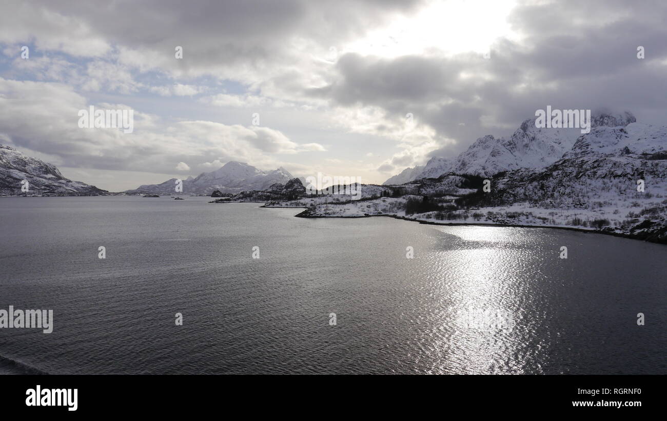 Sunny Arctic Snow Scene Stock Photo - Alamy