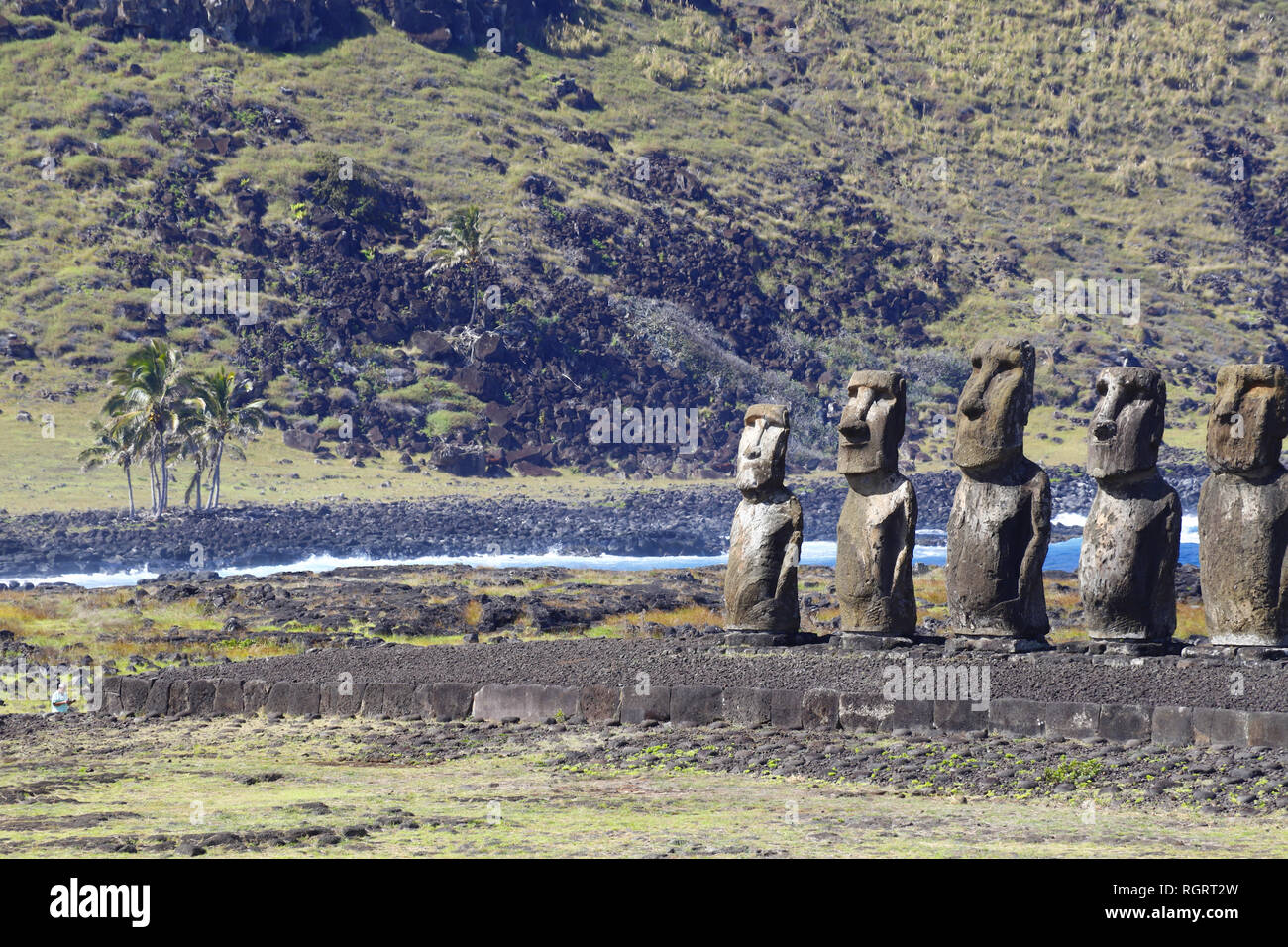 Moai Aerial High Resolution Stock Photography and Images - Alamy