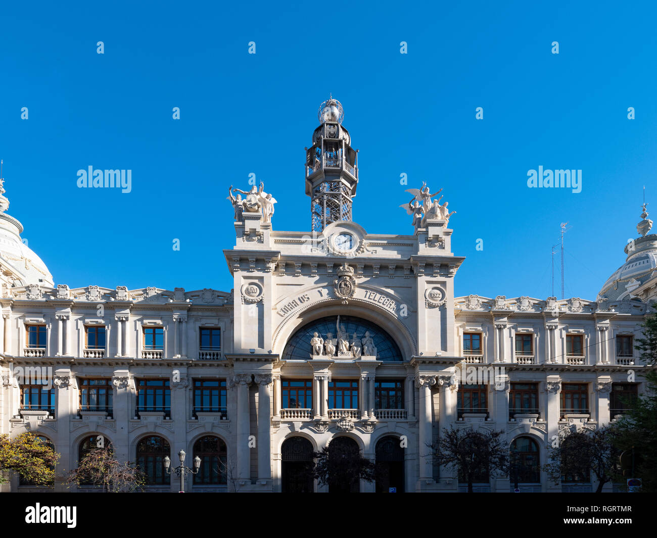 Post Office & Telegraph Building 1922 Valencia Spain Stock Photo - Alamy