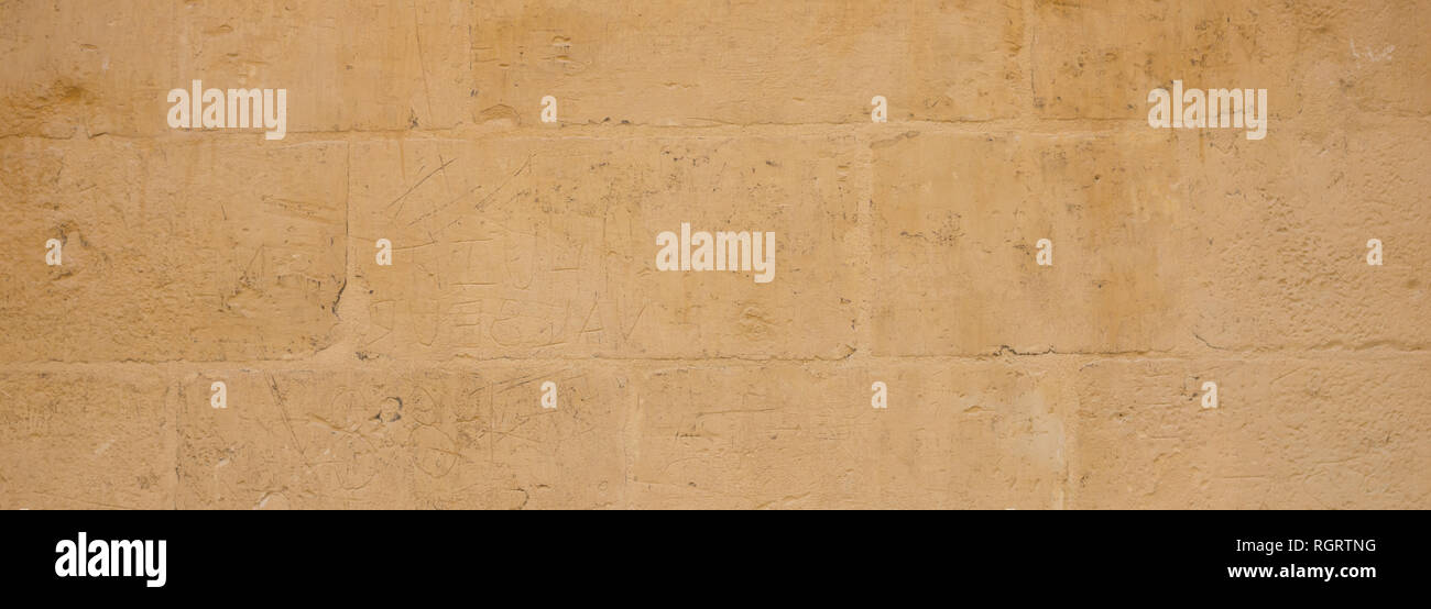 Natural stone background texture, yellow, beige color. Traditional ...