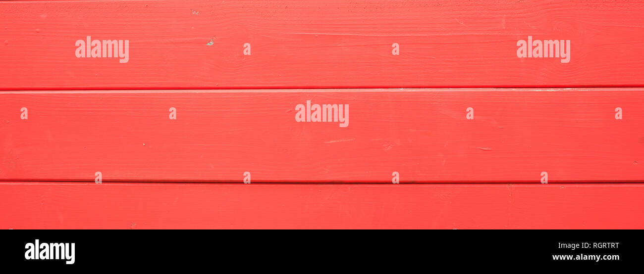 Wood board red color background, texture. Wooden planks, painted, floor ...