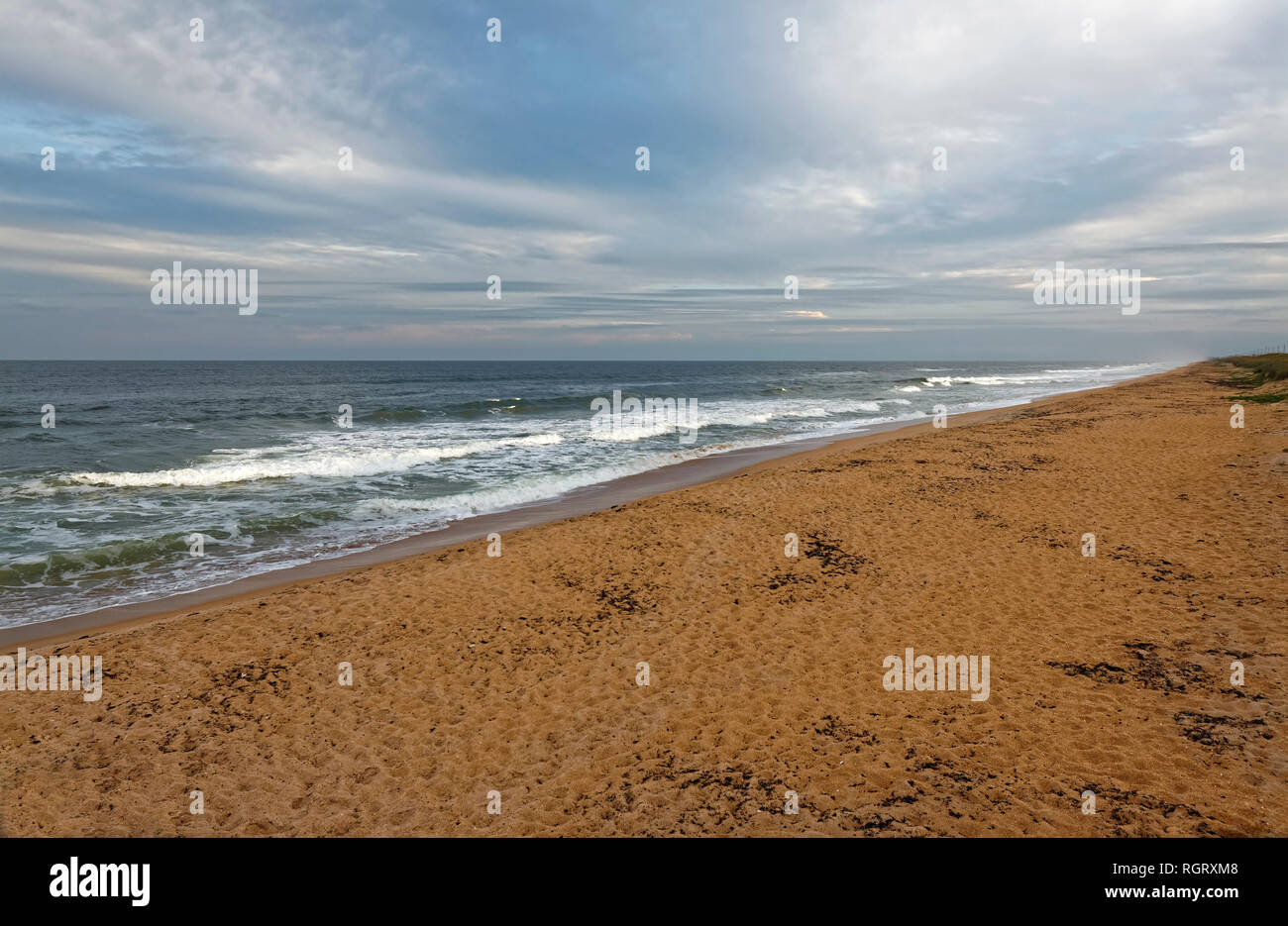 sand beach, Atlantic Ocean, waves, interesting sky, seascape, scenic ...