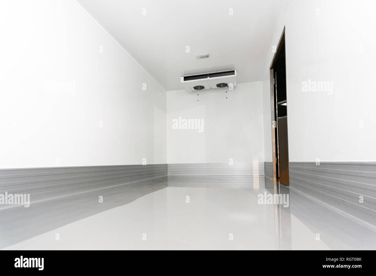 Interior of commercial refrigerator and cooling box Stock Photo - Alamy