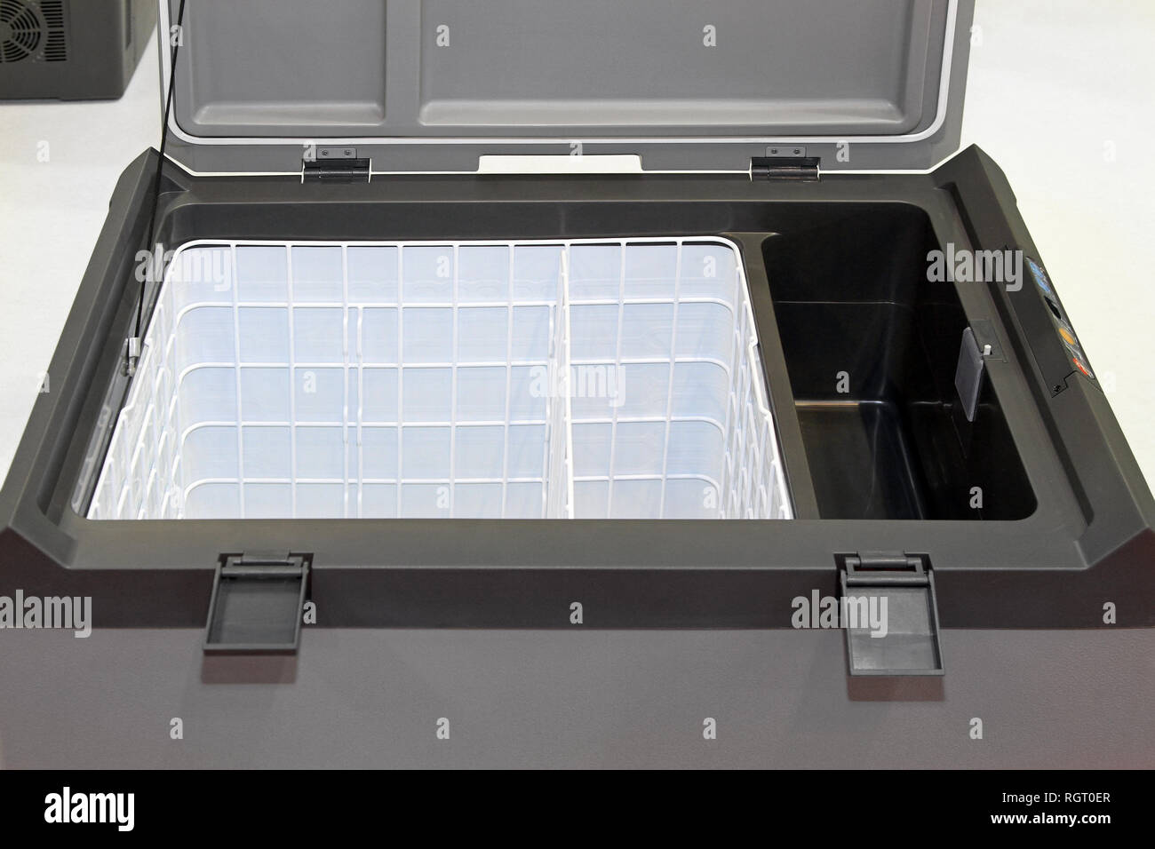 Ice box and fridge for mobile homes Stock Photo - Alamy