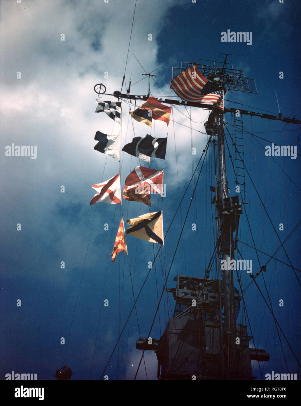 Navy ship signal flag signal flags hi-res stock photography and images ...