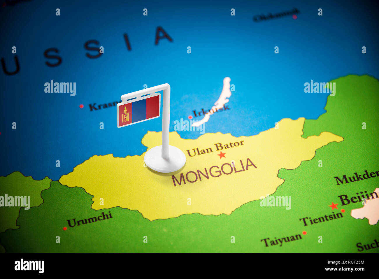 Mongolian state flag hi-res stock photography and images - Alamy
