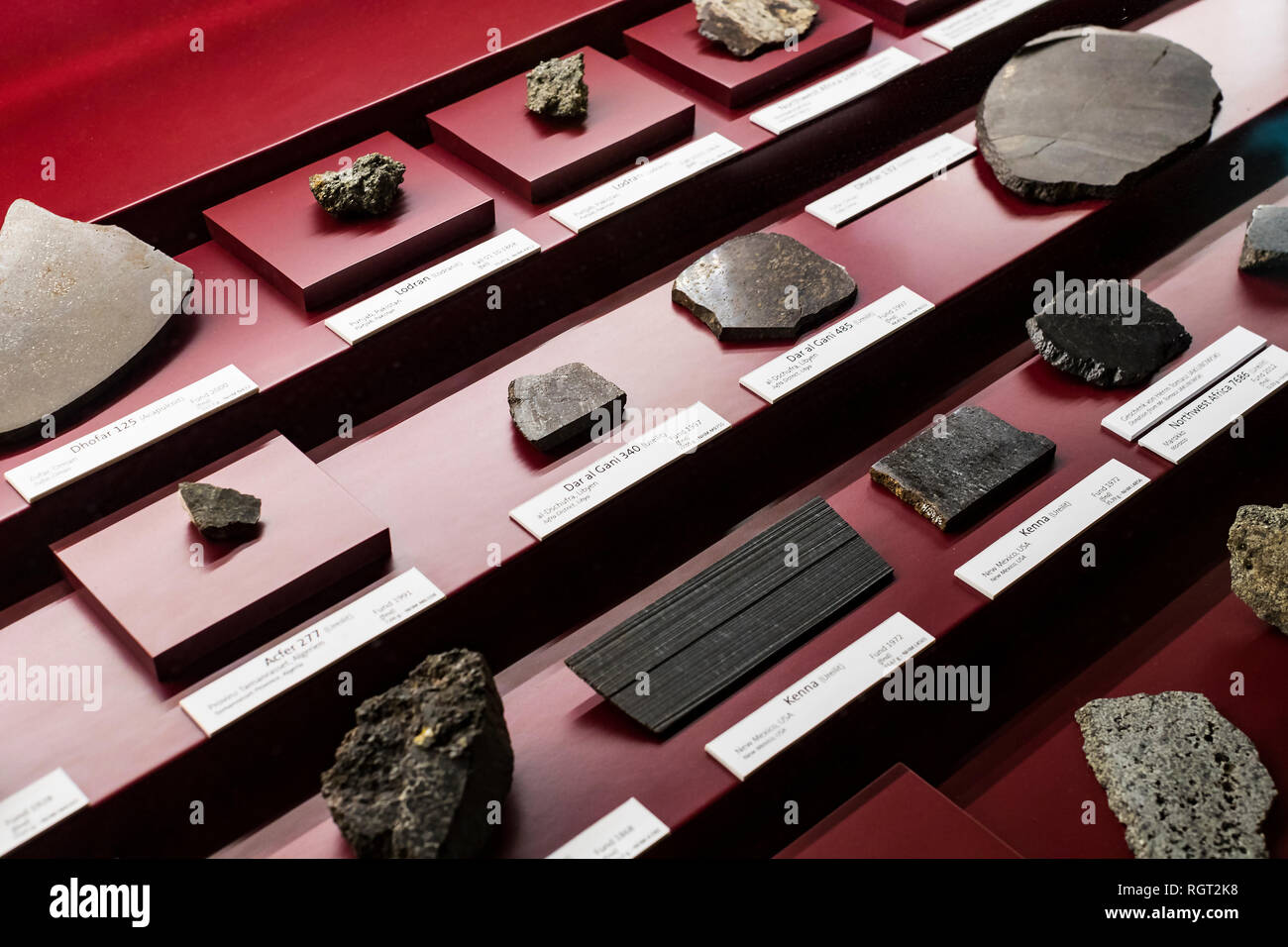 3 SEPTEMBER 2018, VIENNA, AUSTRIA: Collection of minerals of stones and ...