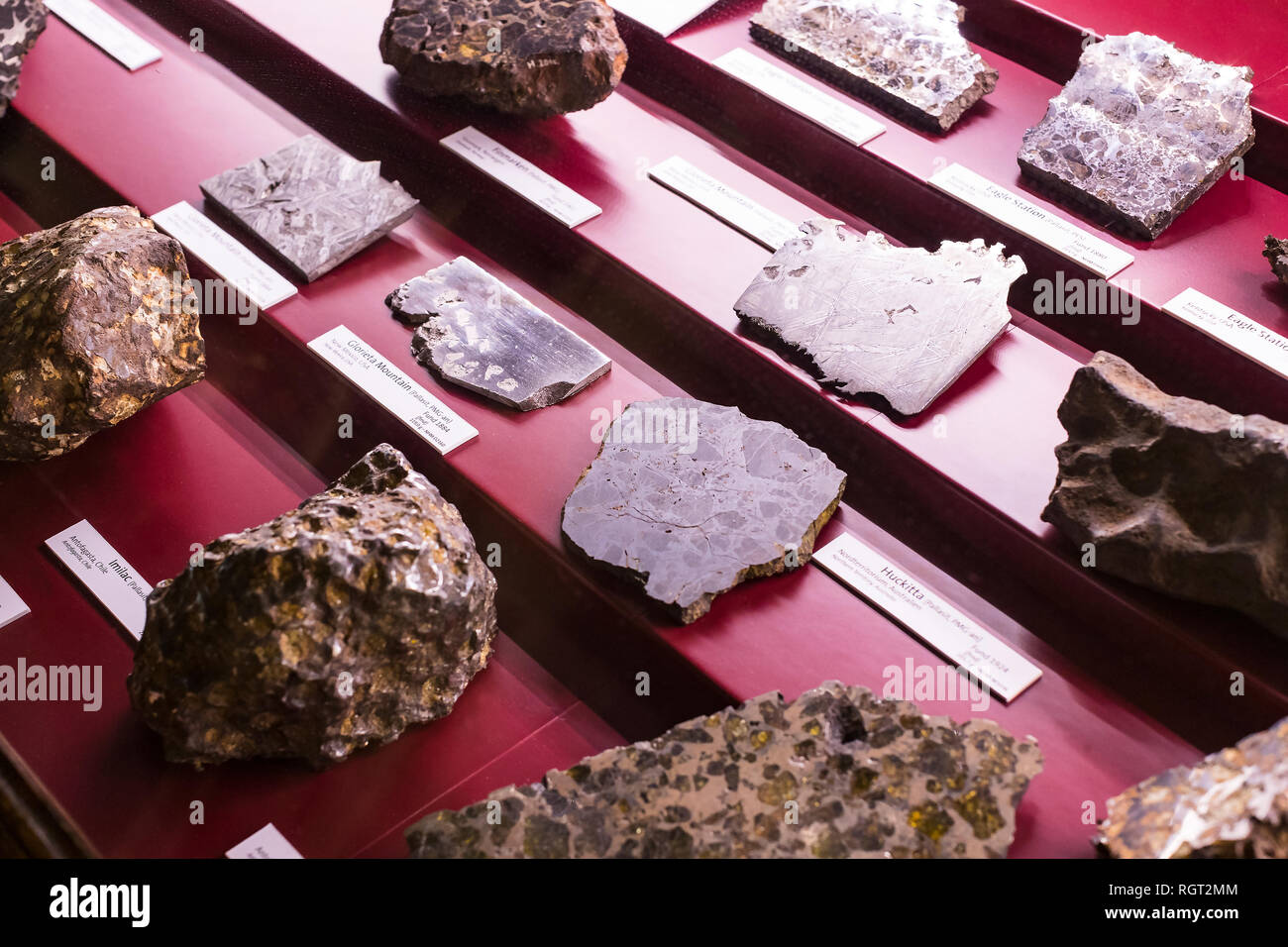 3 SEPTEMBER 2018, VIENNA, AUSTRIA: Collection of minerals of stones and ...
