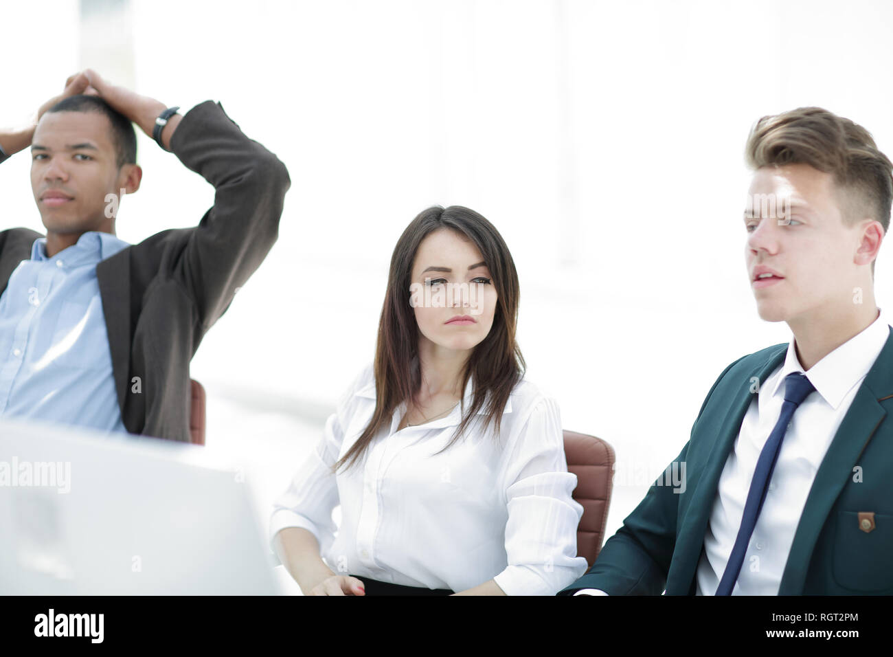 Upset business team indoors hi-res stock photography and images - Alamy