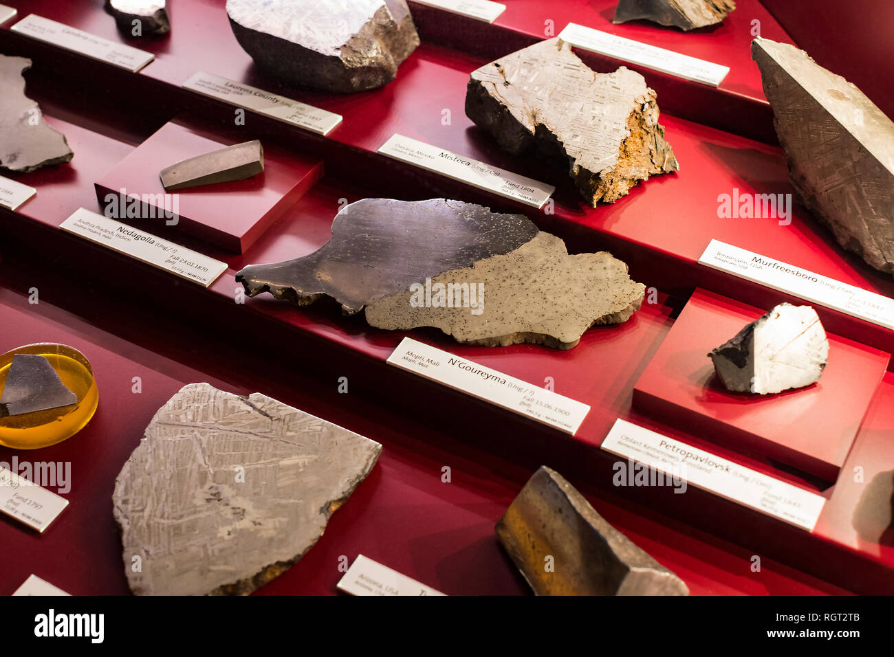 3 SEPTEMBER 2018, VIENNA, AUSTRIA: Collection of minerals of stones and ...