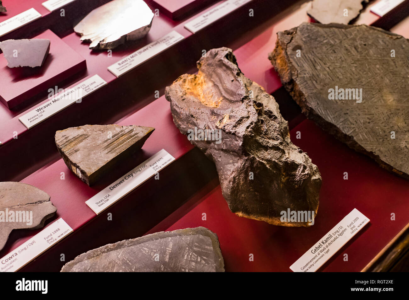 3 SEPTEMBER 2018, VIENNA, AUSTRIA: Collection of minerals of stones and ...