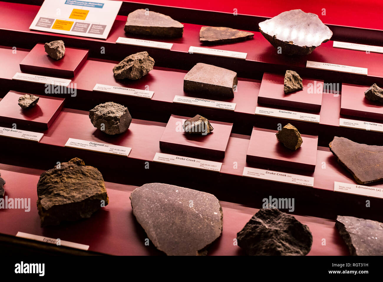 3 SEPTEMBER 2018, VIENNA, AUSTRIA: Collection of minerals of stones and ...