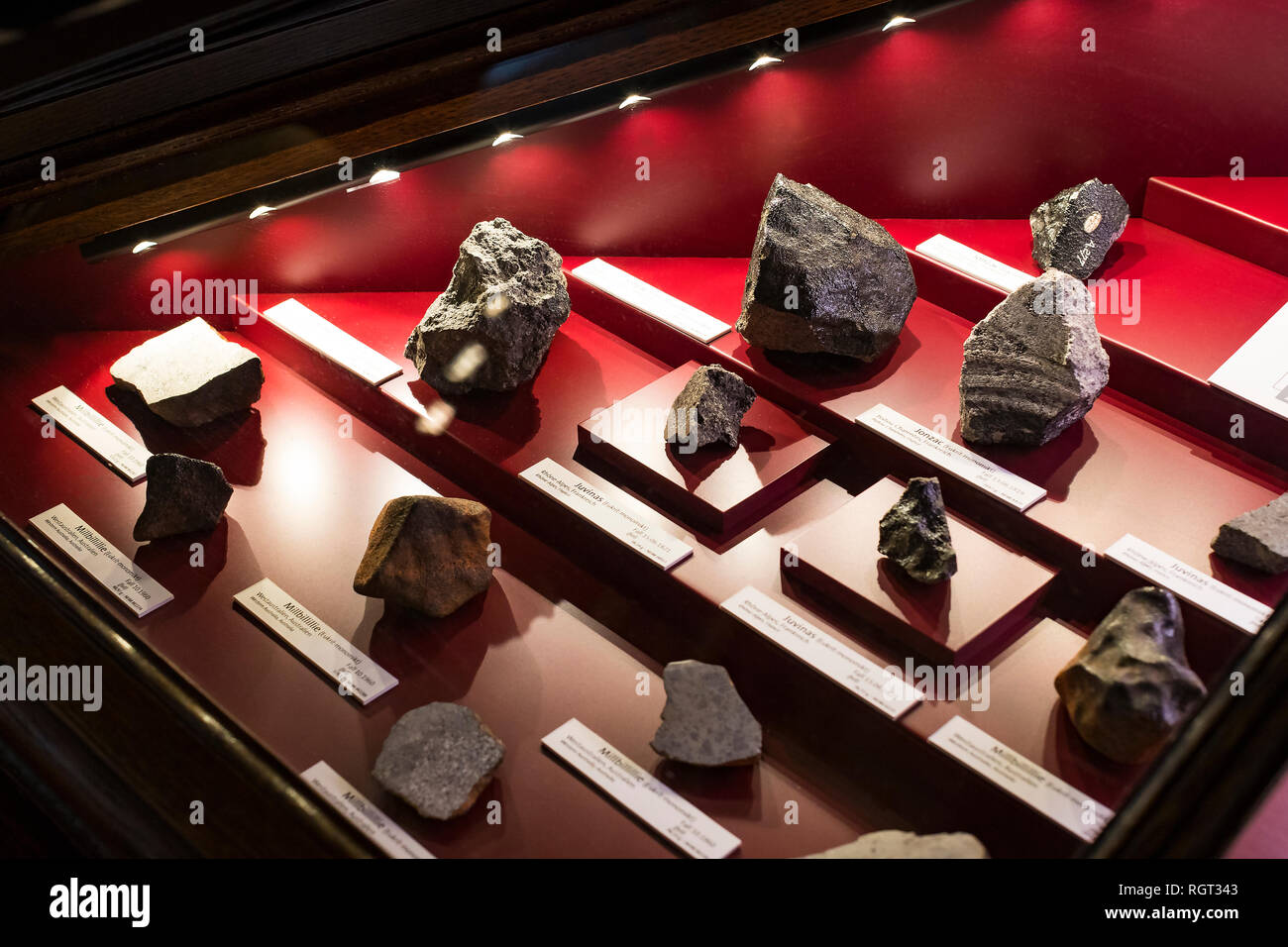 3 SEPTEMBER 2018, VIENNA, AUSTRIA: Collection of minerals of stones and ...