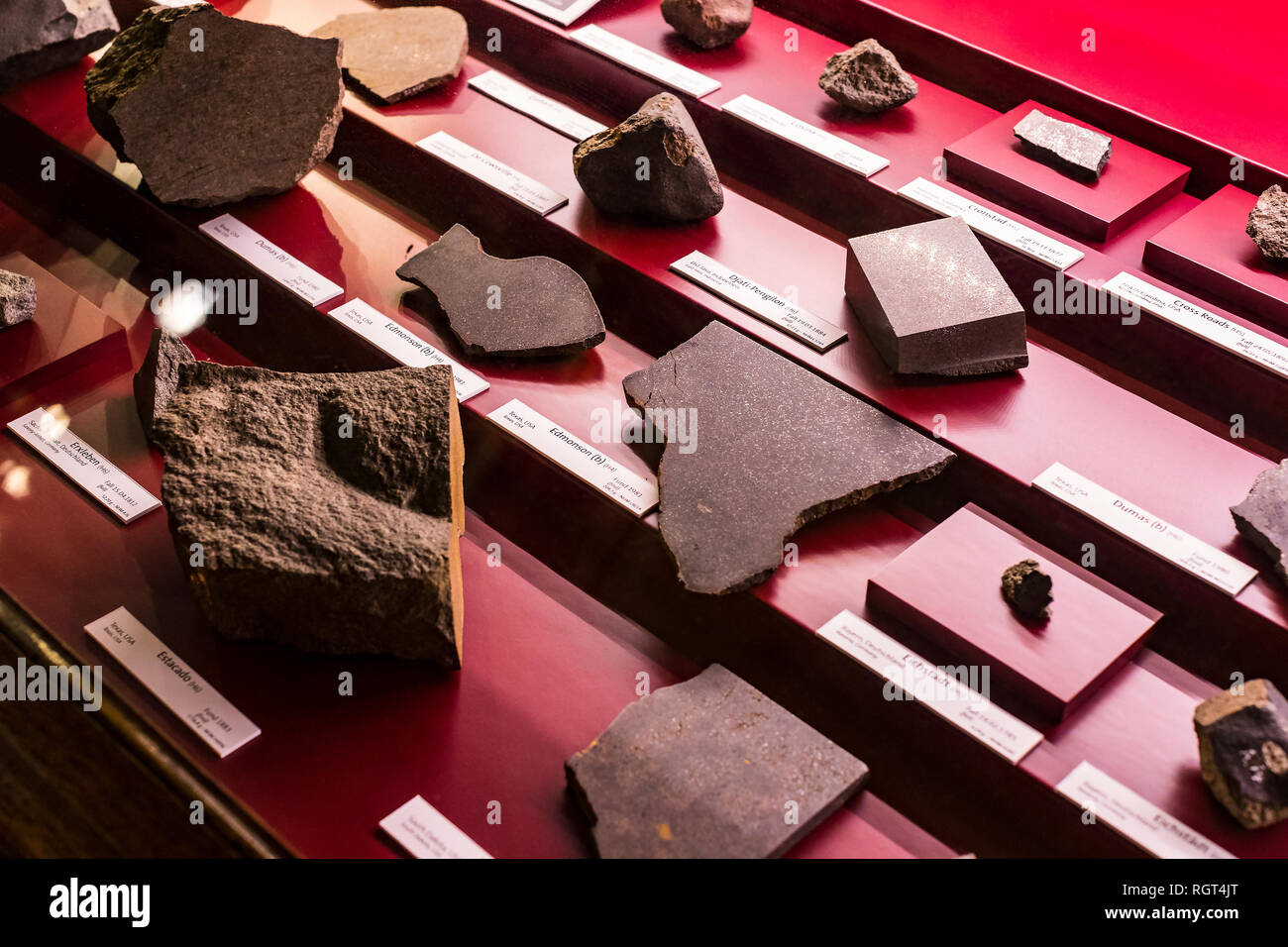 3 SEPTEMBER 2018, VIENNA, AUSTRIA: Collection of minerals of stones and ...