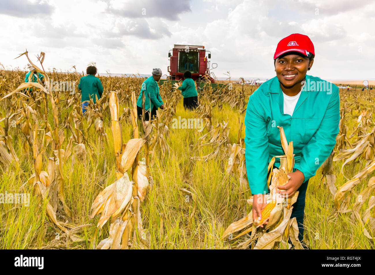 Rural farmer tractor africa hi-res stock photography and images - Alamy