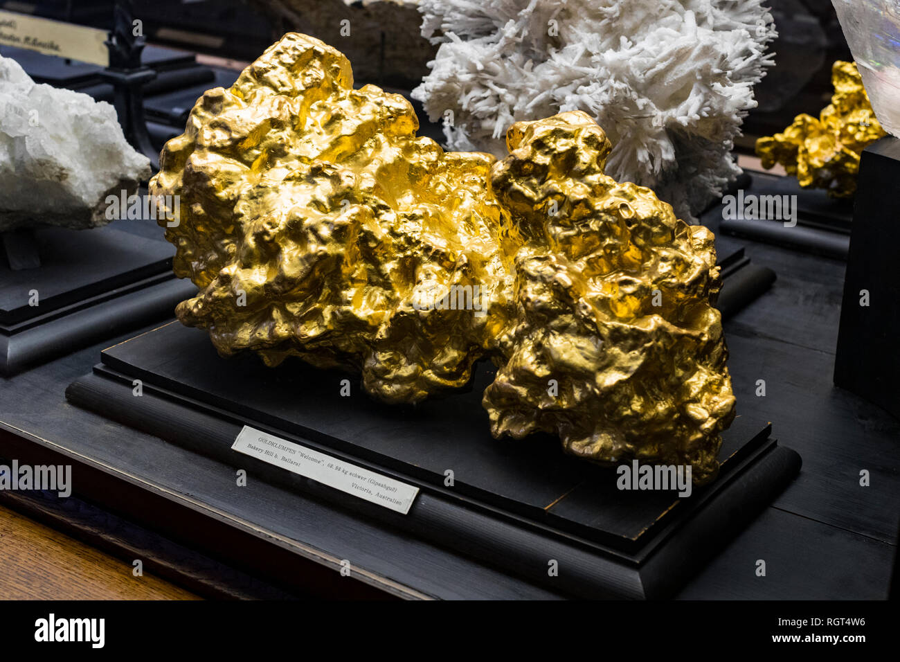 3 SEPTEMBER 2018, VIENNA, AUSTRIA: Collection of minerals of stones and ...