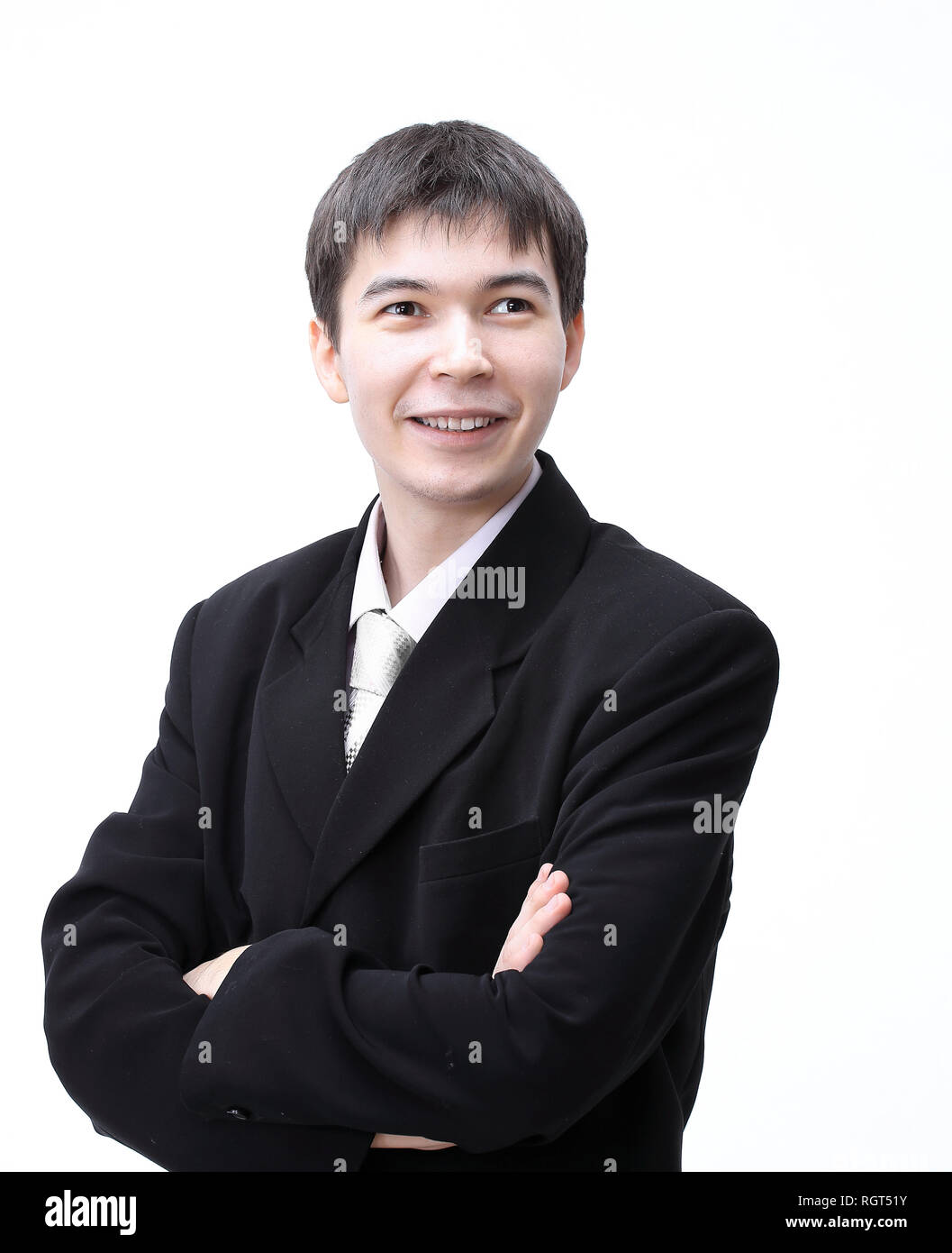 portrait of a successful young entrepreneur.isolated on white Stock ...